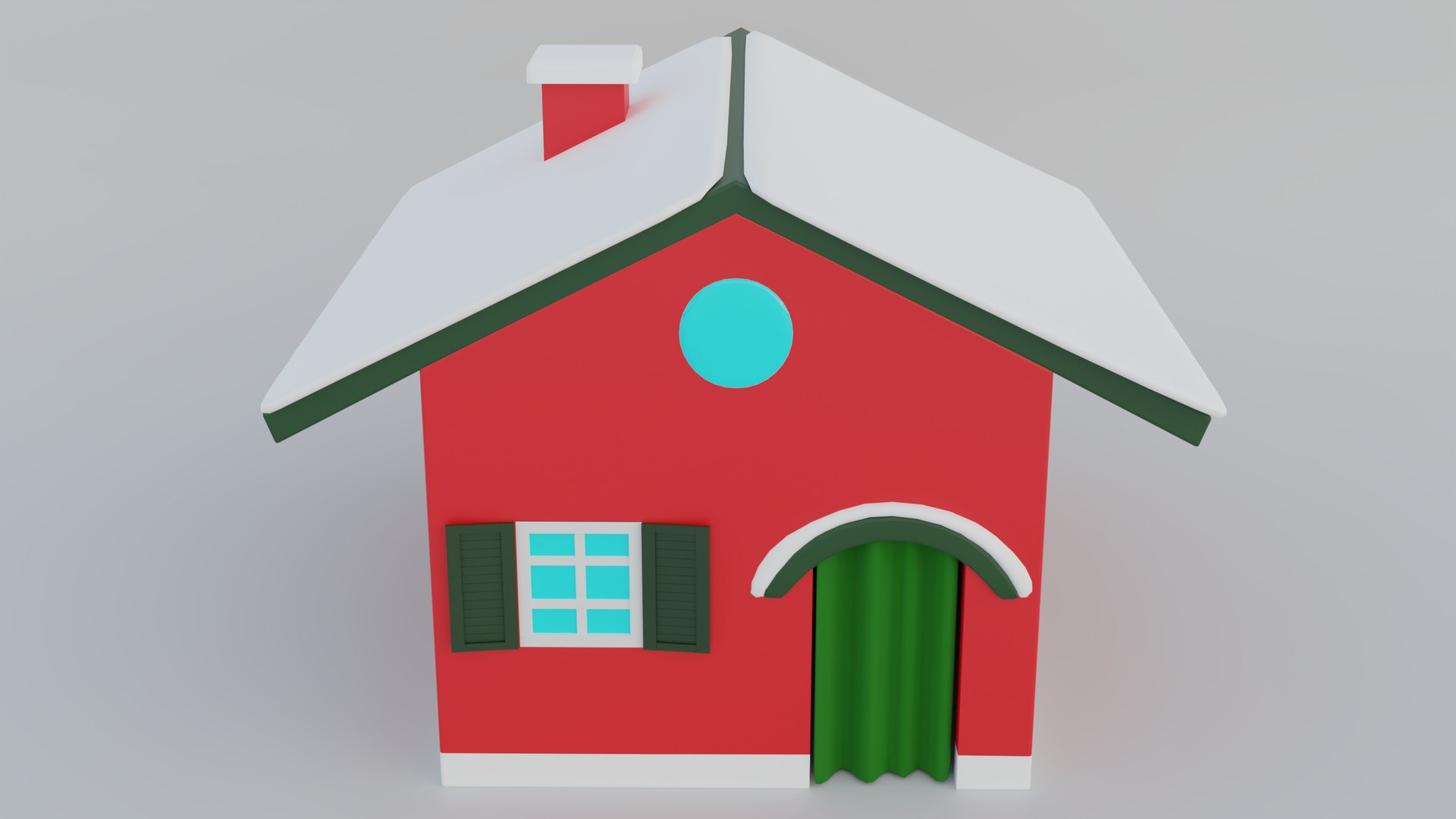 Winter House 3D Model - TurboSquid 2150133