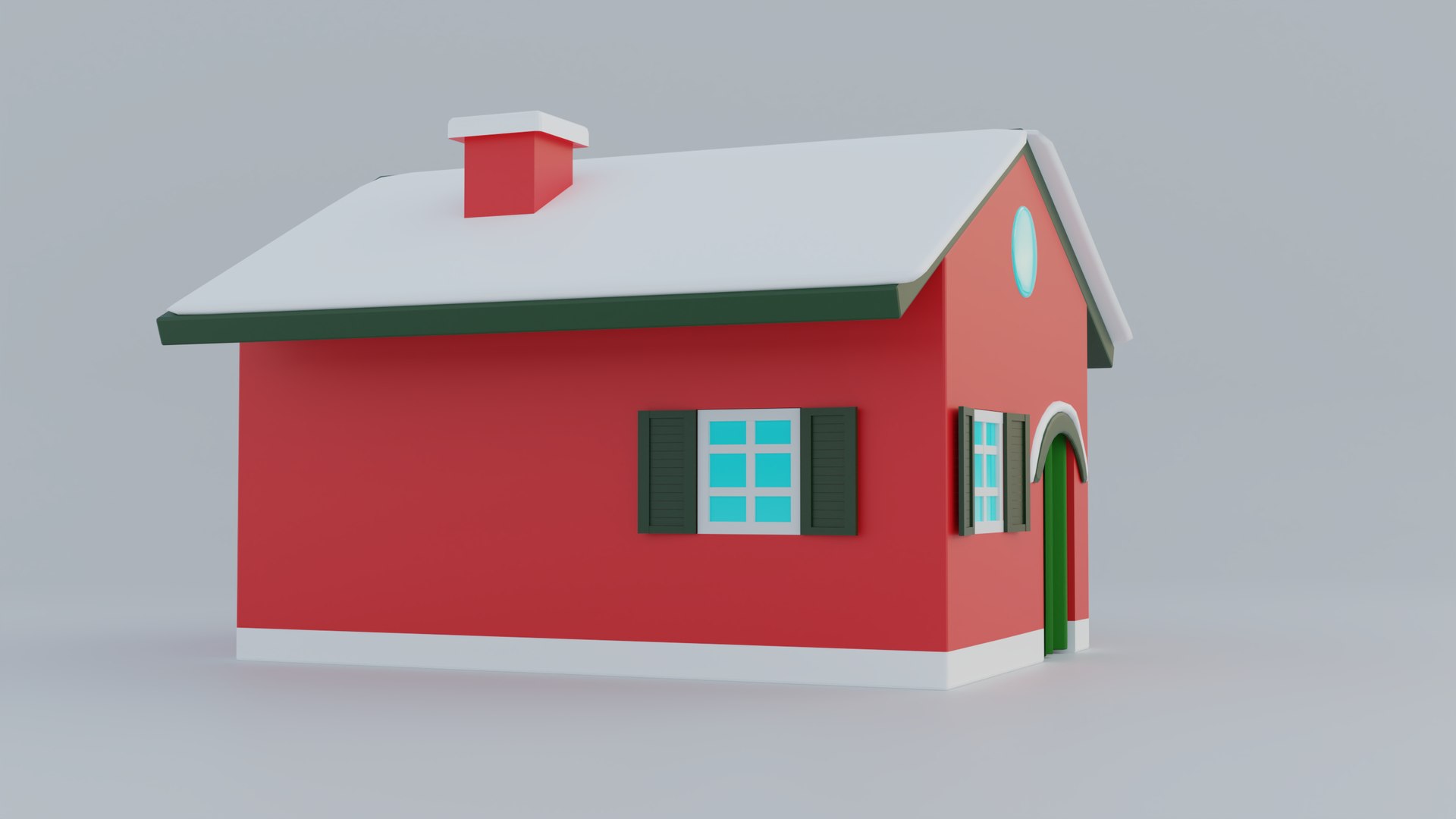 Winter House 3D Model - TurboSquid 2150133