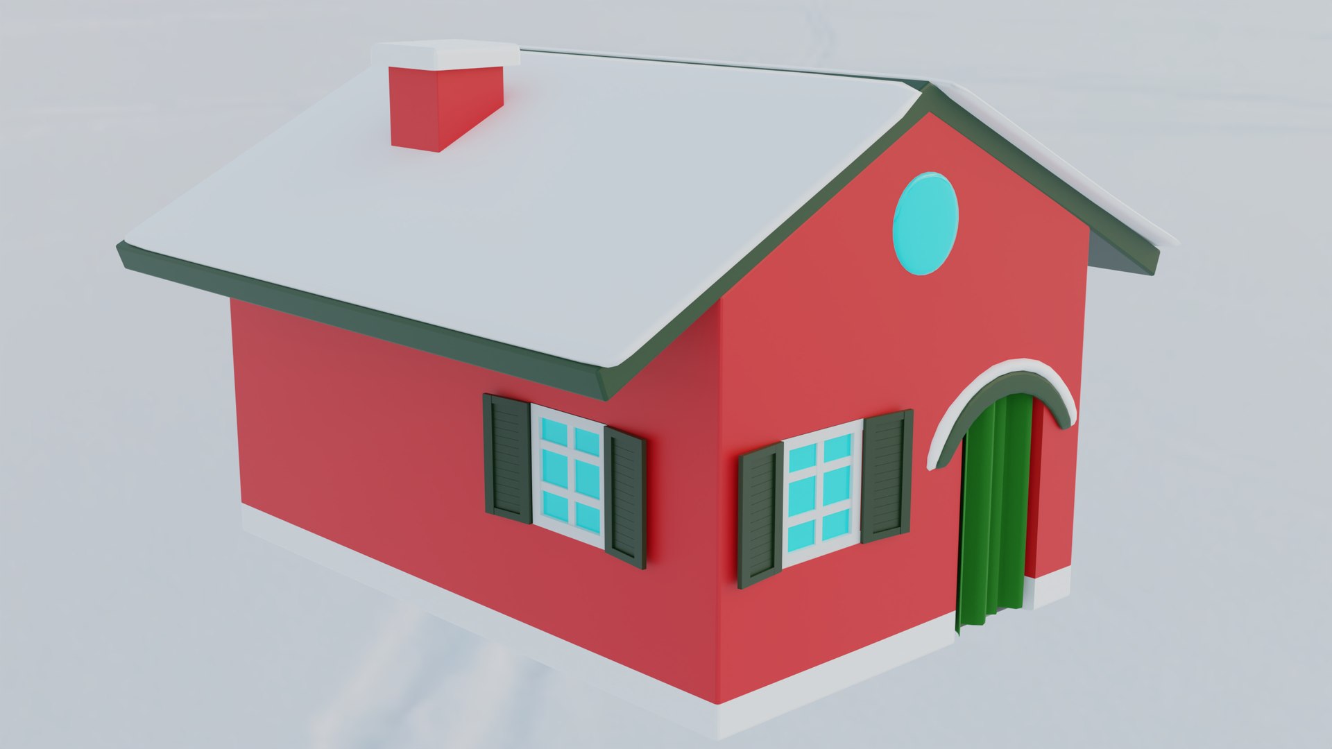 Winter House 3D Model - TurboSquid 2150133