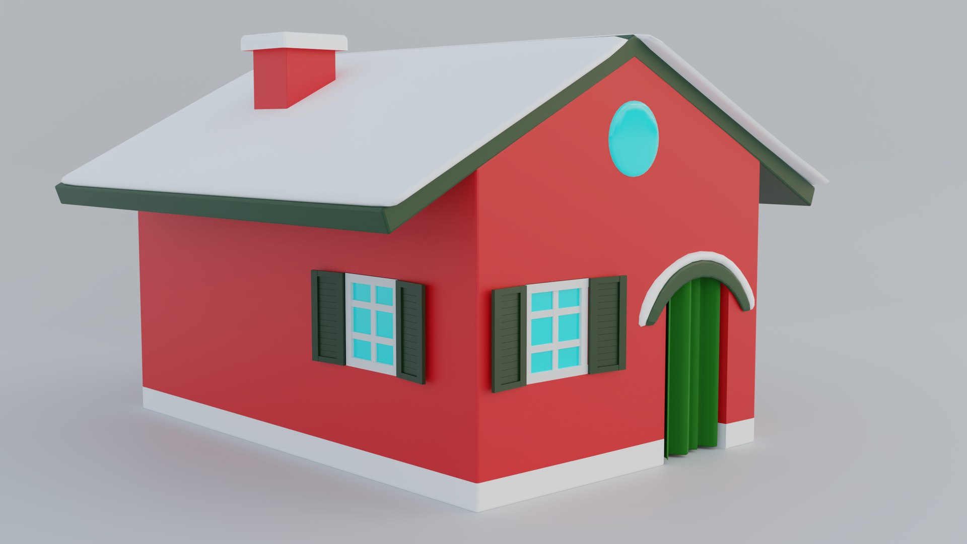 Winter House 3D Model - TurboSquid 2150133