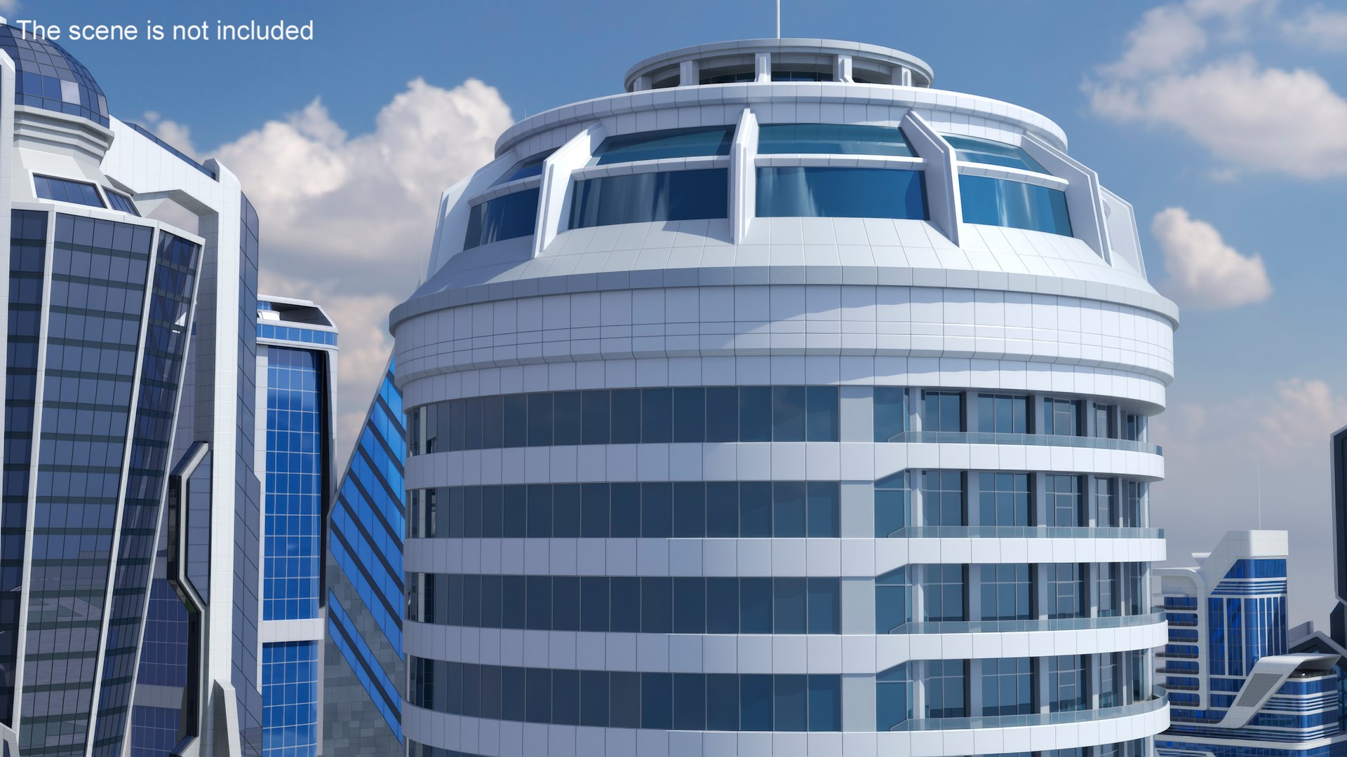 3D Futuristic Urban Building Model - TurboSquid 2330079