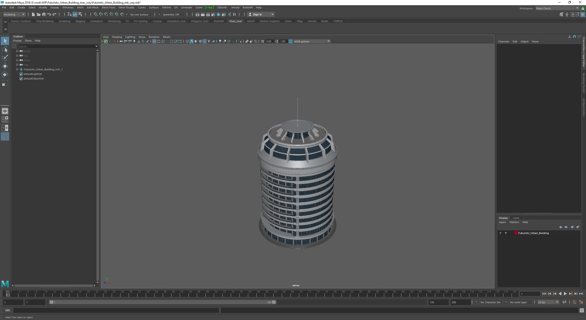 3D Futuristic Urban Building Model - TurboSquid 2330079