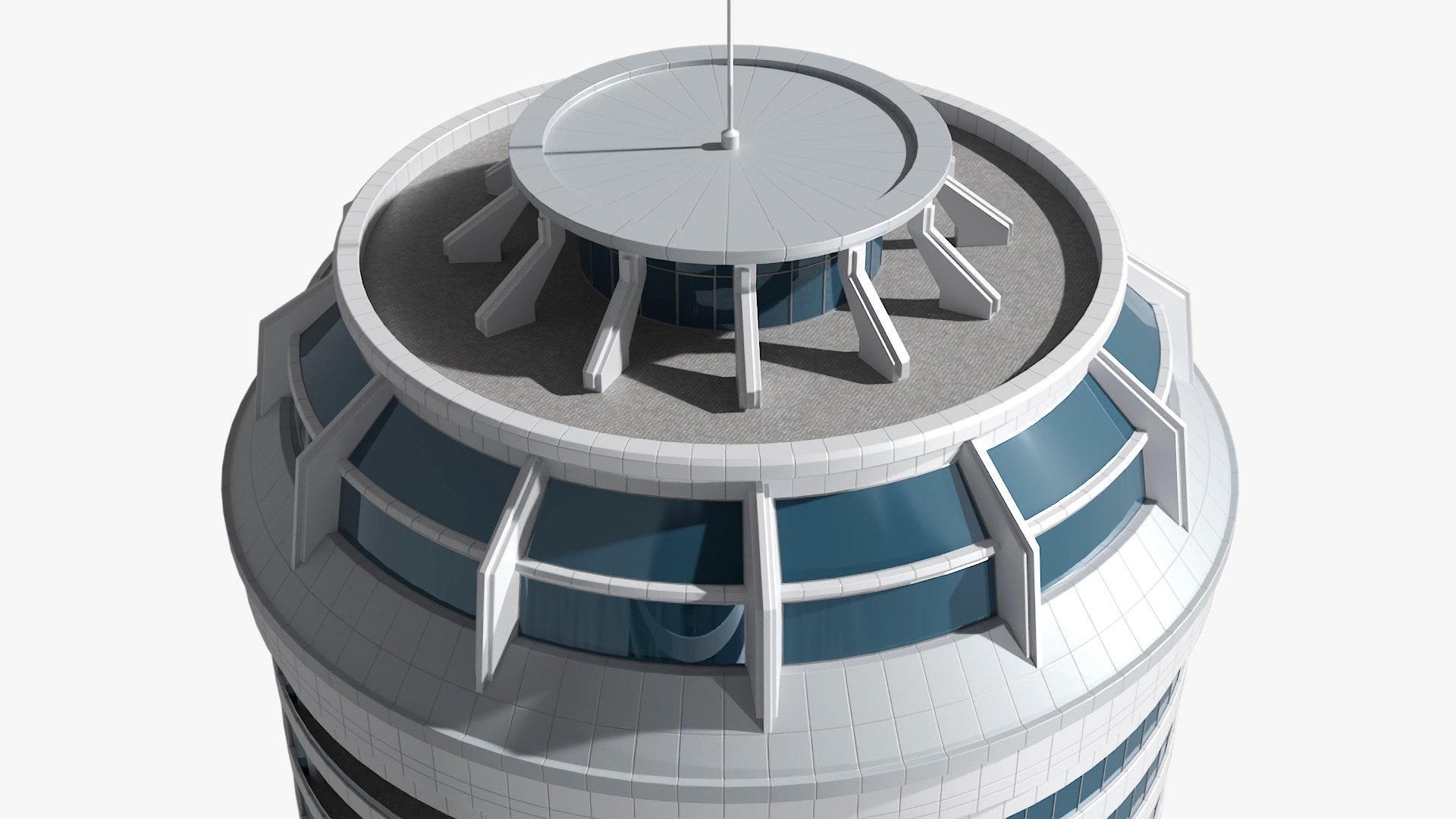 3D Futuristic Urban Building Model - TurboSquid 2330079