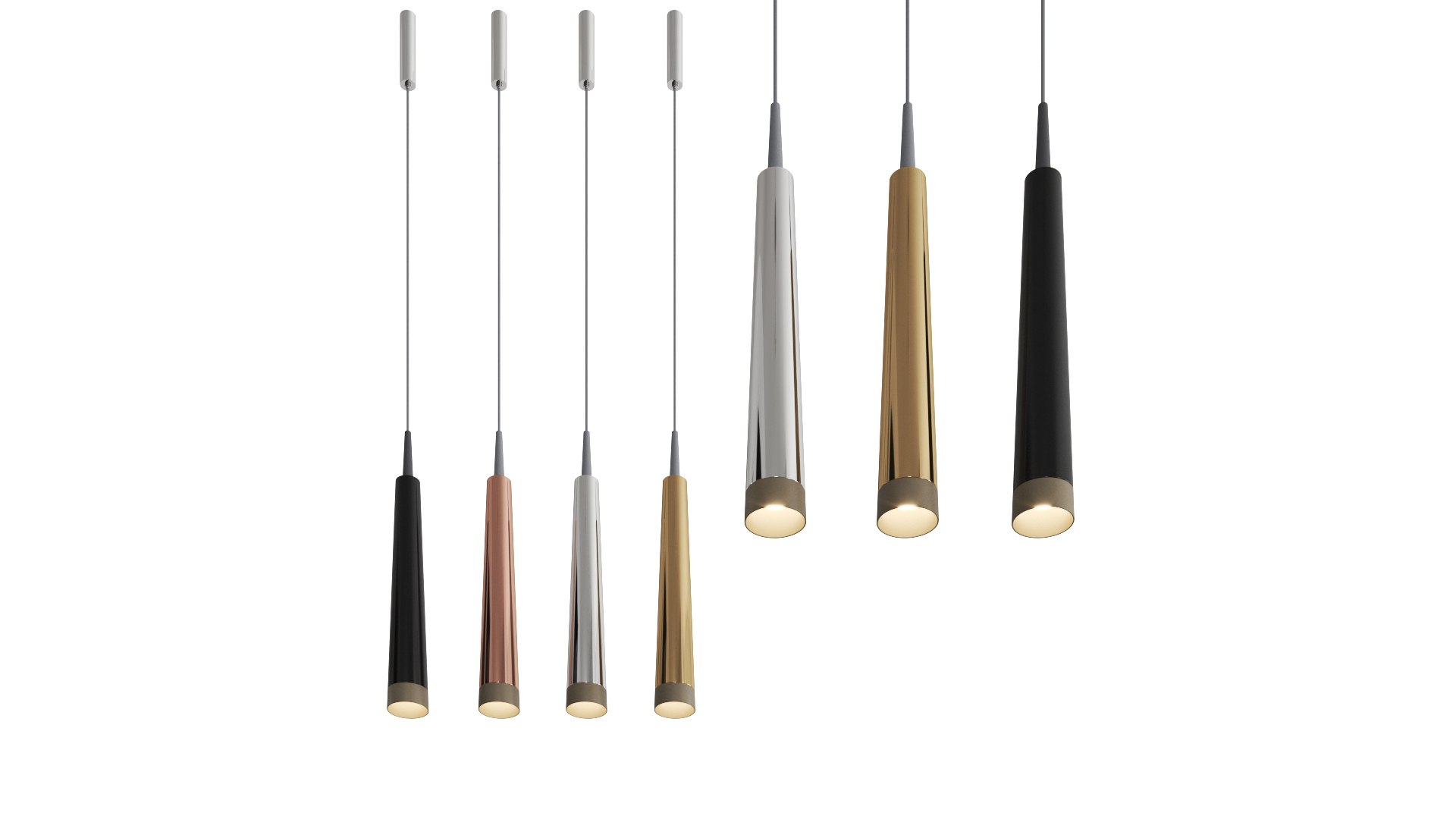 3D Pendant Lamp CHOICE STRAIGHT Choice by Tobias Grau model ...