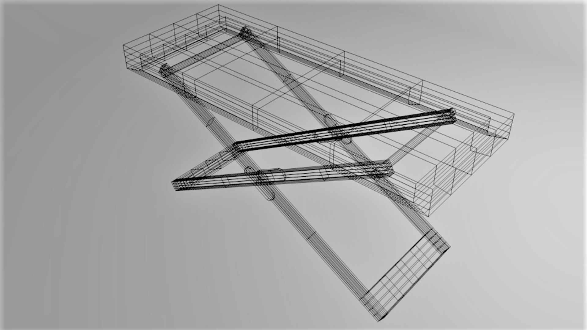 3D Model Picnic Folding Table - TurboSquid 1551987