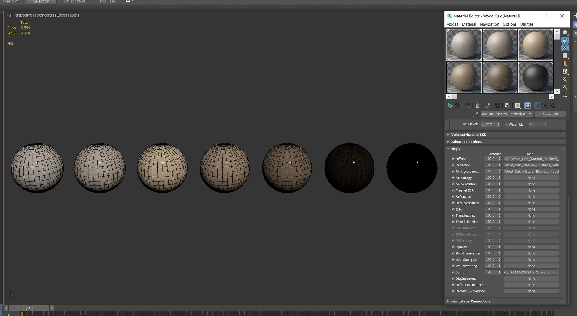 Wood Materials Oak - 7 Colors - Set 07 3D - TurboSquid 1999588