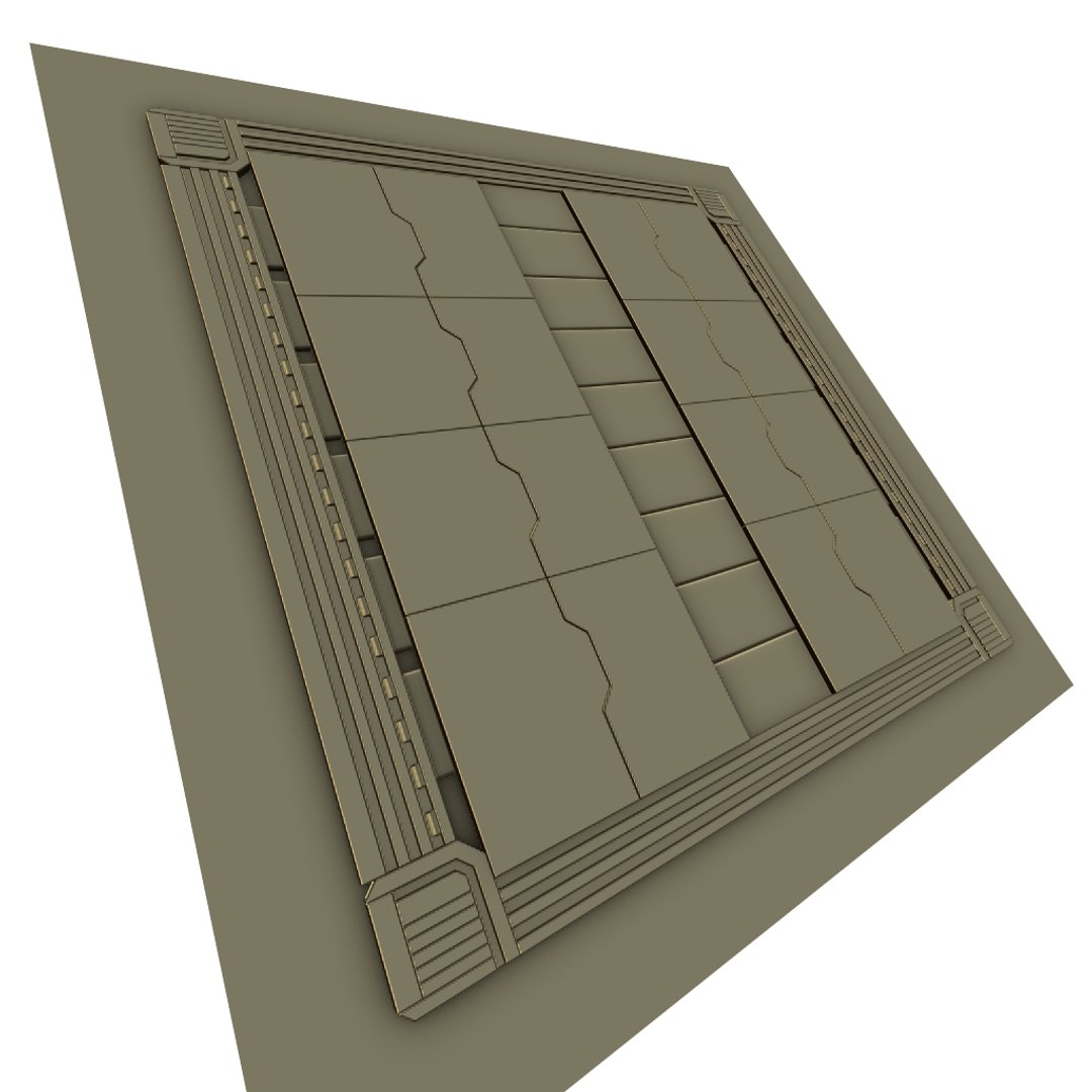 Pack Si-fi Panels 3d Model