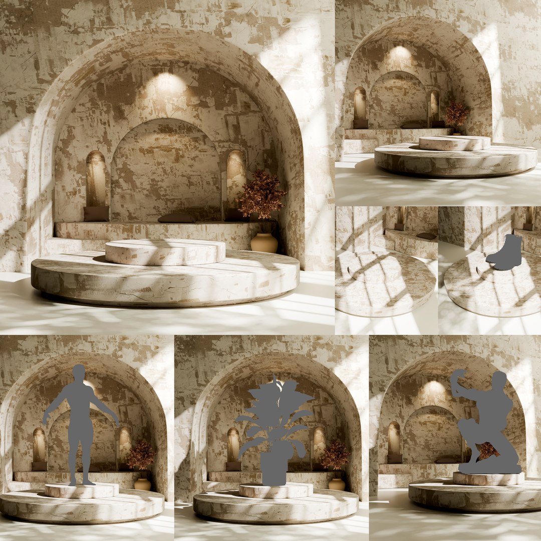 10 Mockup Background Studio For Blender - Vol2 Model - TurboSquid 2262133
