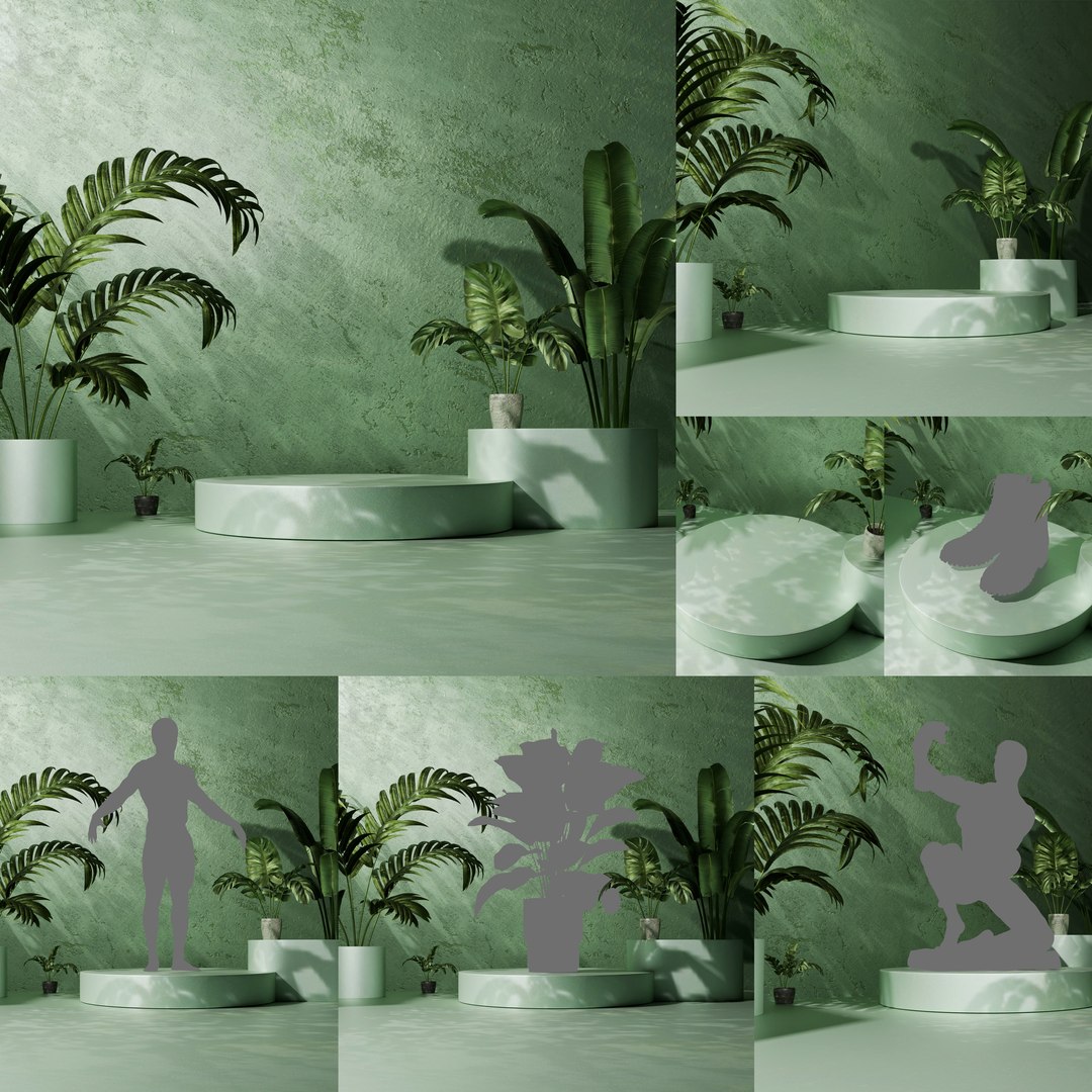 10 Mockup Background Studio For Blender - Vol2 Model - TurboSquid 2262133