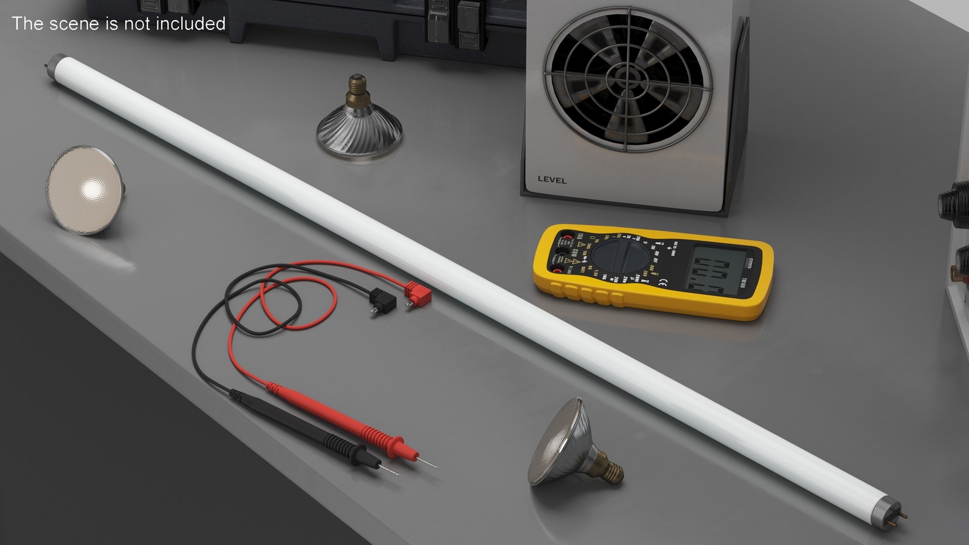 Fluorescent Light Tube Model - TurboSquid 2267782