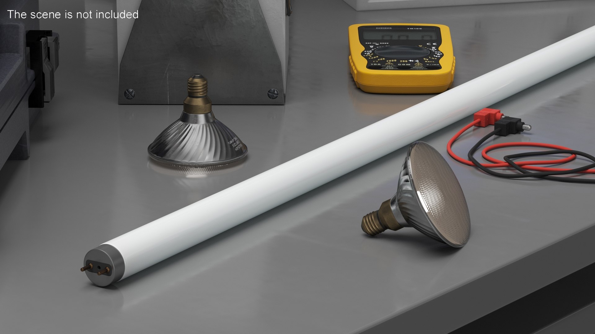 Fluorescent Light Tube Model - TurboSquid 2267782