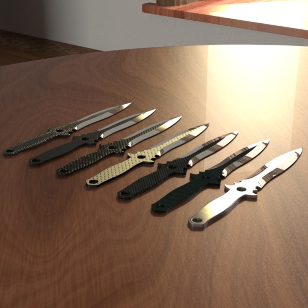 Throwing Knife 3d Model