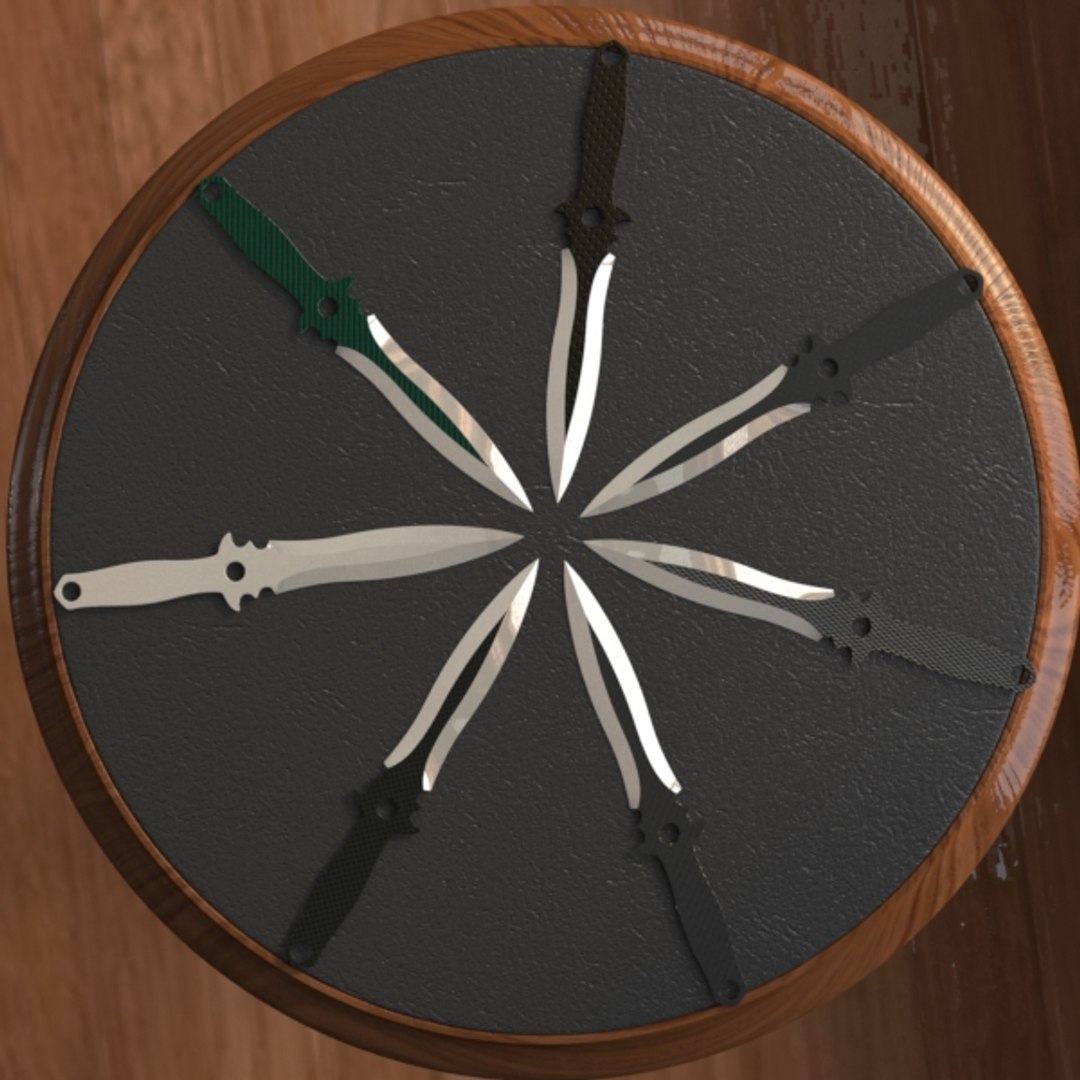 Throwing Knife 3d Model