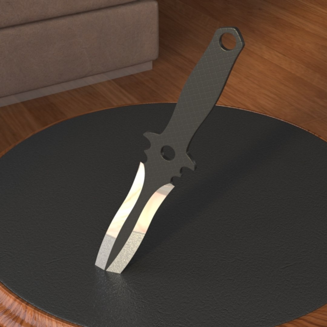 Throwing Knife 3d Model