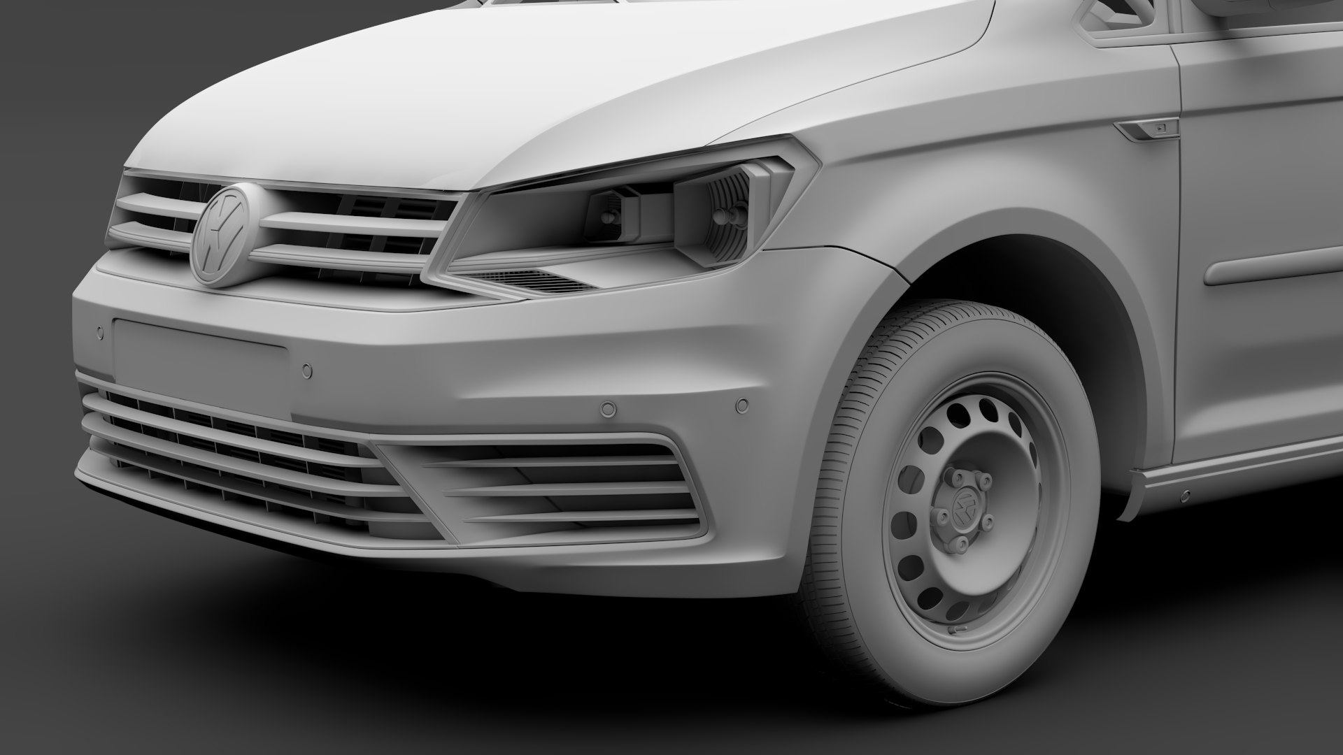 Volkswagen Caddy Panel 3D Model - TurboSquid 1197503
