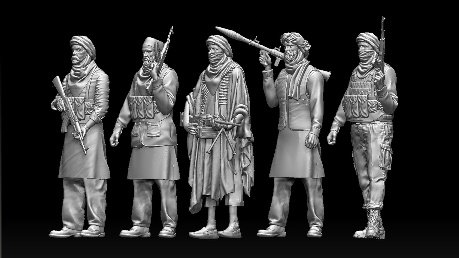 Soldiers arab 3D model - TurboSquid 1901610