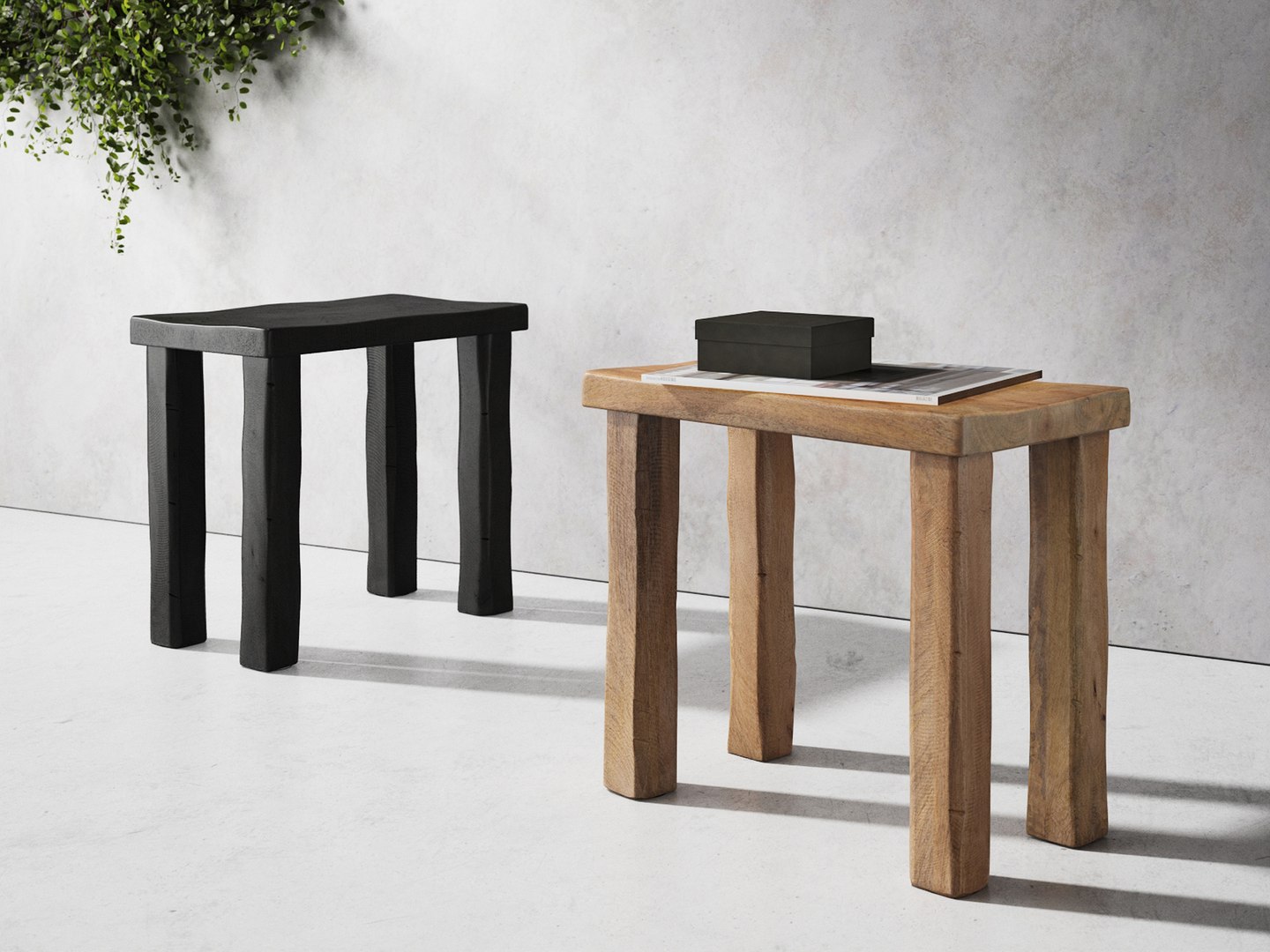 Mango Wood Stool 3D model - TurboSquid 2152719