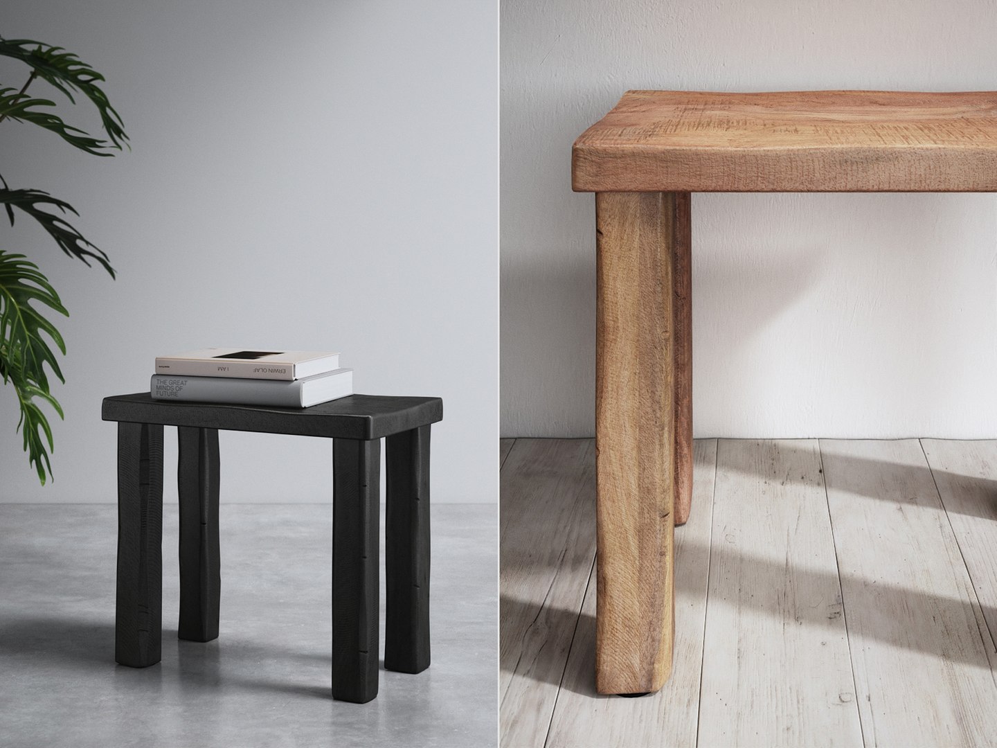 Mango Wood Stool 3D model - TurboSquid 2152719