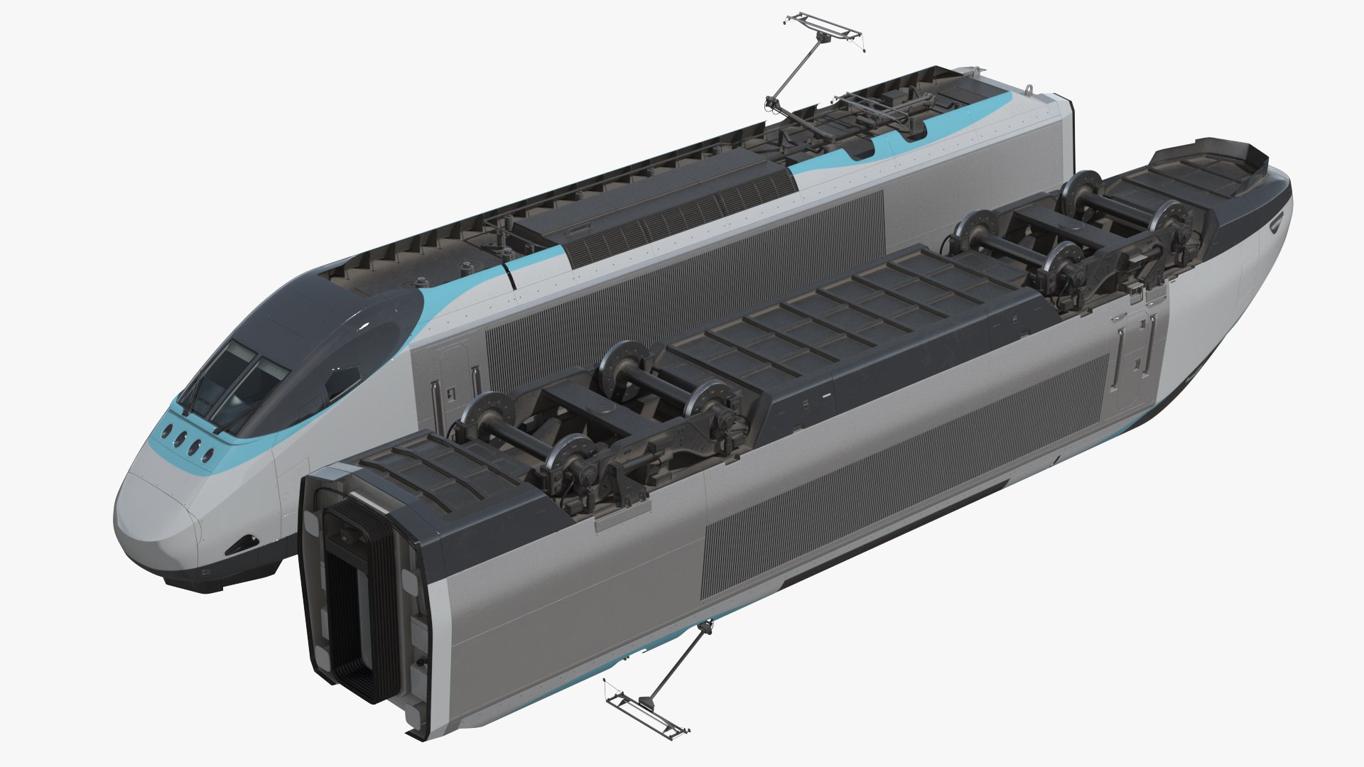 Express train generic 3D model - TurboSquid 1447345