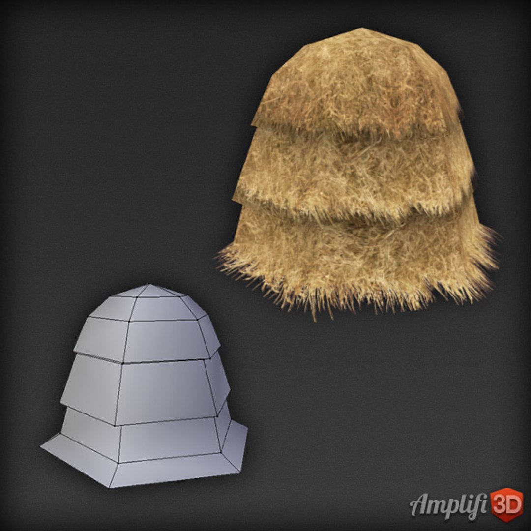 3d Model Of Cart Hay