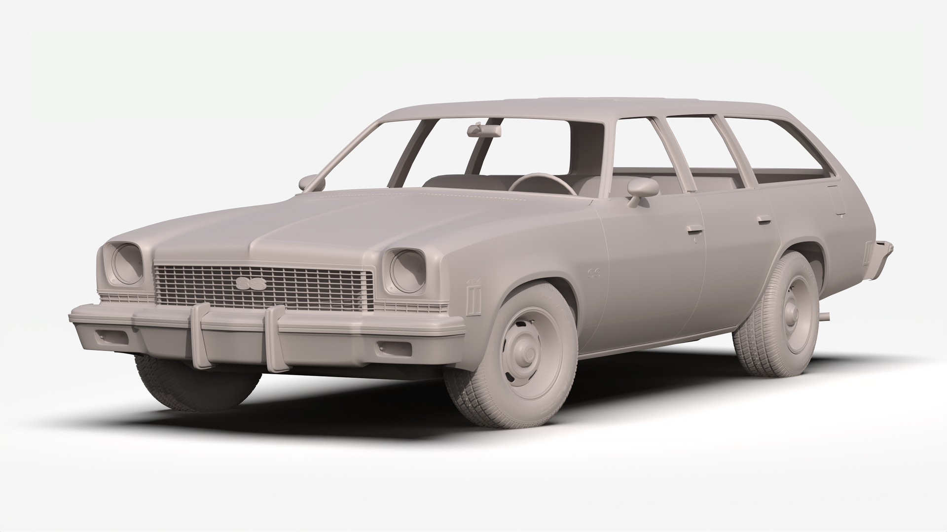 modelo 3d Chevrolet Chevelle SS Wagon 1973 - TurboSquid 1728881