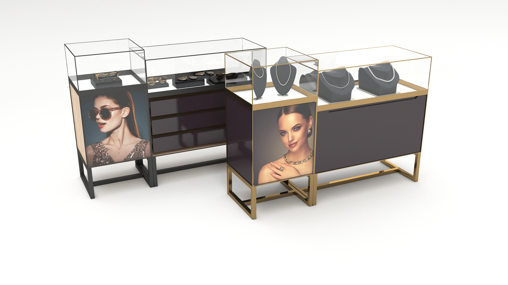 Display Cabinet Luxury Items Model - TurboSquid 1484817