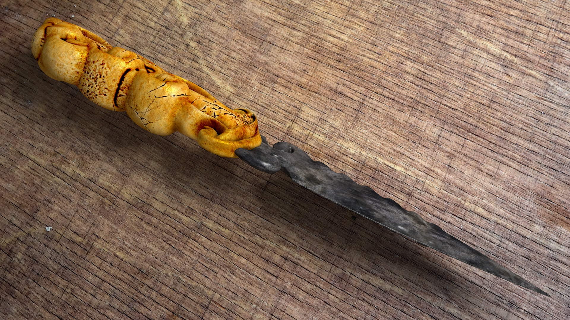 3D Dagger Handle Blade - TurboSquid 1202394