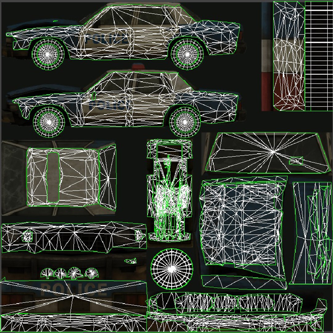 Wrecked Police Cars 3D Model - TurboSquid 2432134