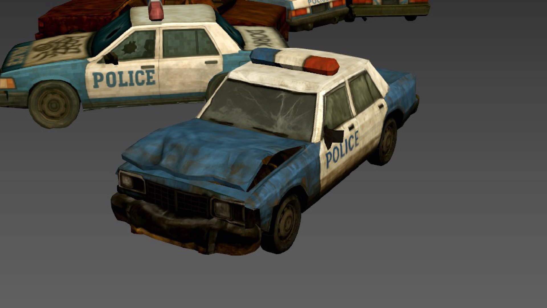 Wrecked Police Cars 3D Model - TurboSquid 2432134