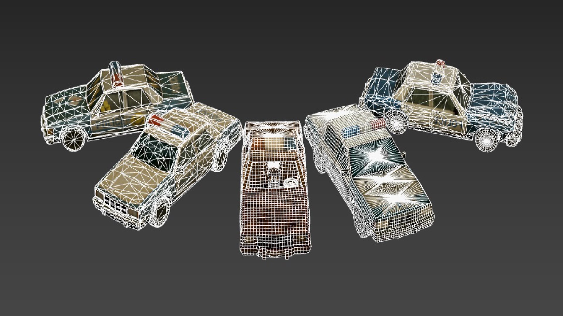 Wrecked Police Cars 3D Model - TurboSquid 2432134