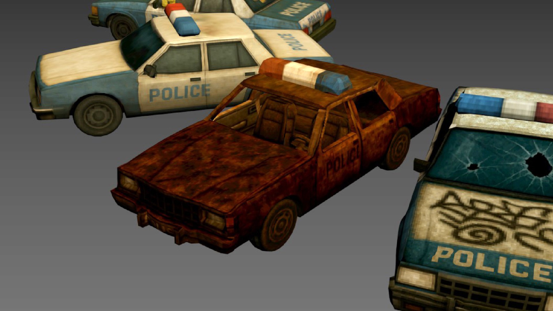 Wrecked Police Cars 3D Model - TurboSquid 2432134
