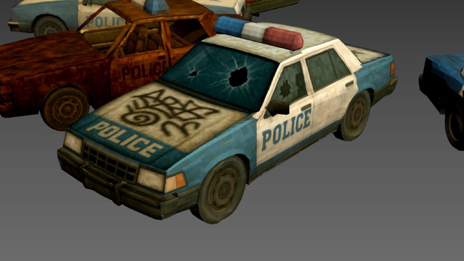 Wrecked Police Cars 3D Model - TurboSquid 2432134