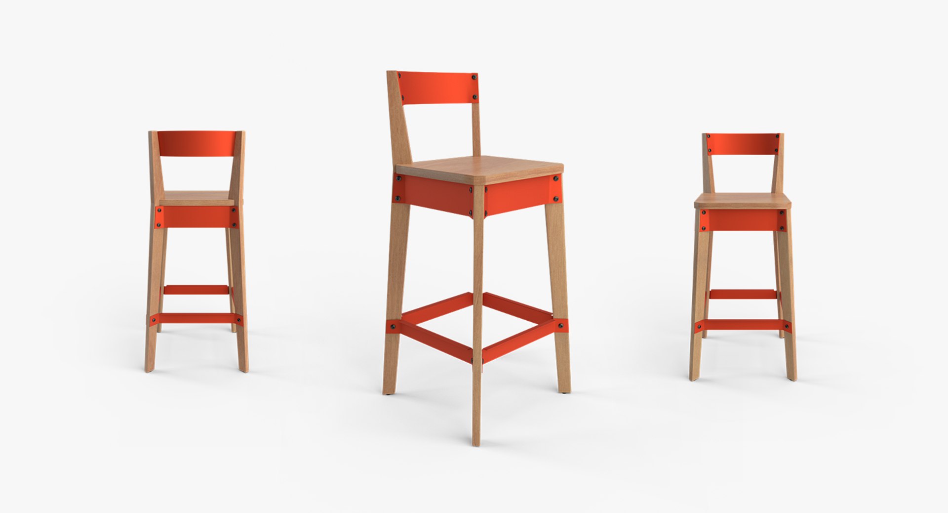 3D josh backrest bar stool - TurboSquid 1307387
