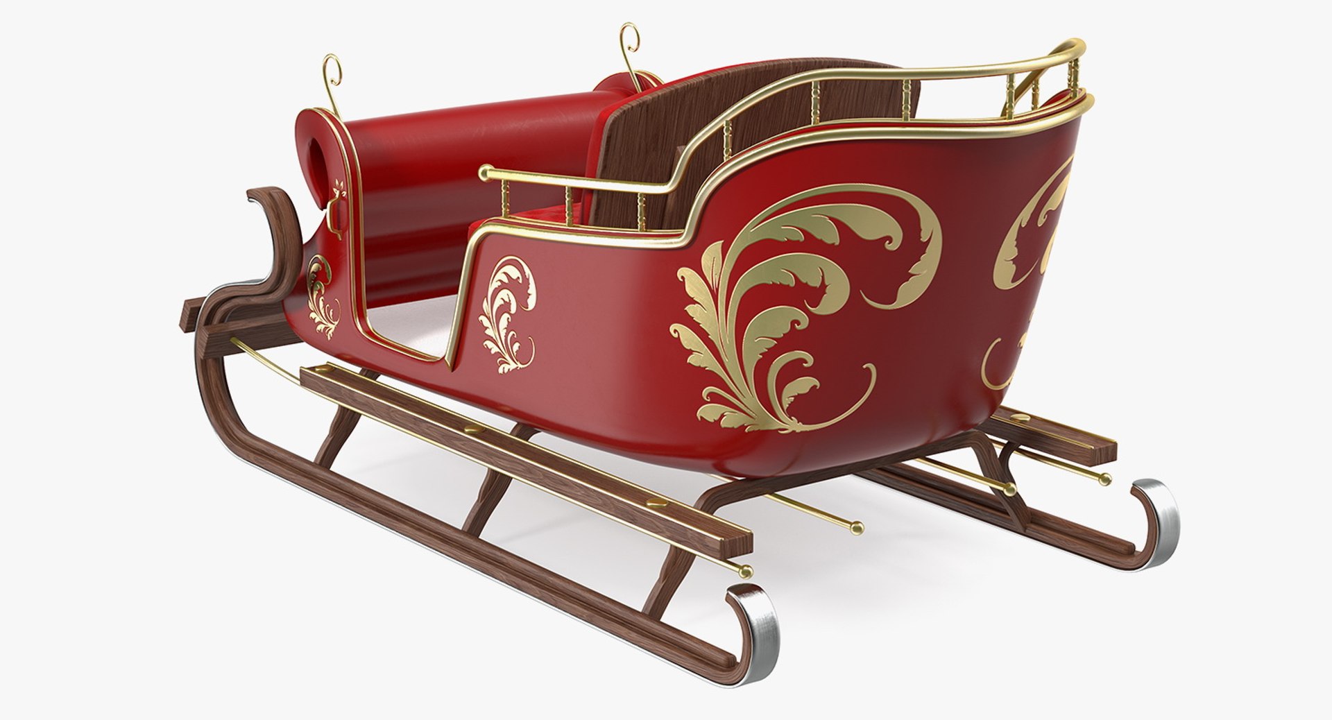Santa Claus Sleigh 3D Model - TurboSquid 1408069