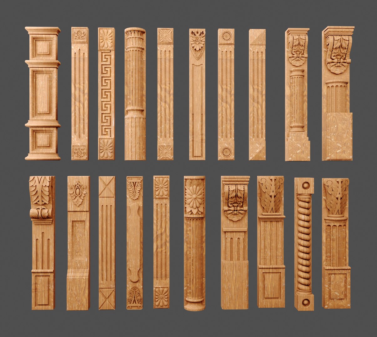 3D WOOD DECOR Model - TurboSquid 1877313