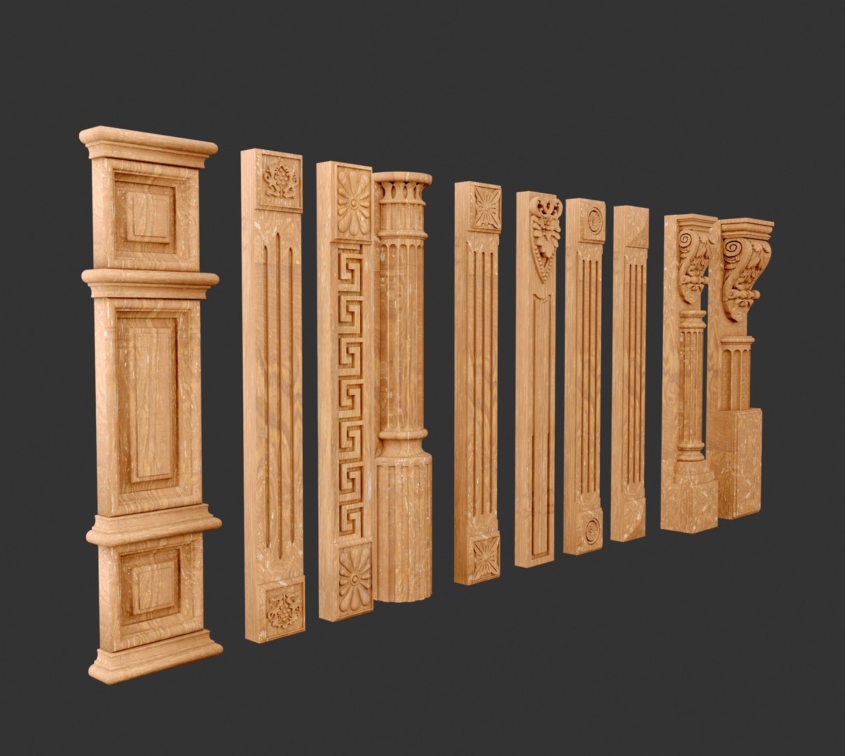 3D WOOD DECOR Model - TurboSquid 1877313