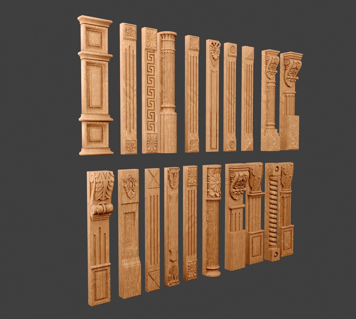 3D WOOD DECOR Model - TurboSquid 1877313