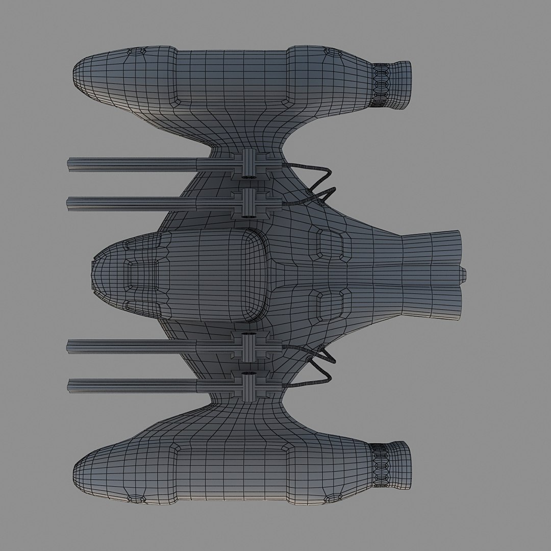 Space Ship 3d Model