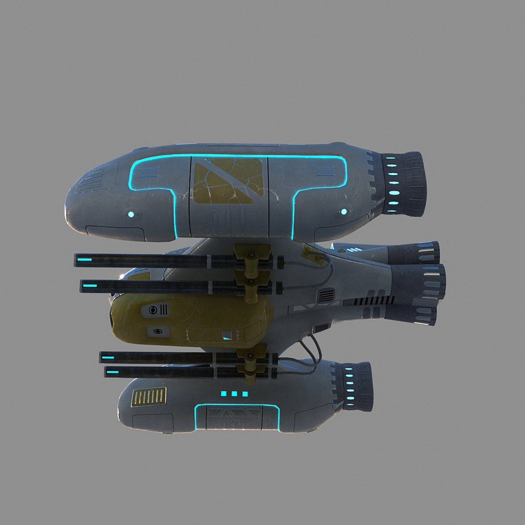 Space Ship 3d Model