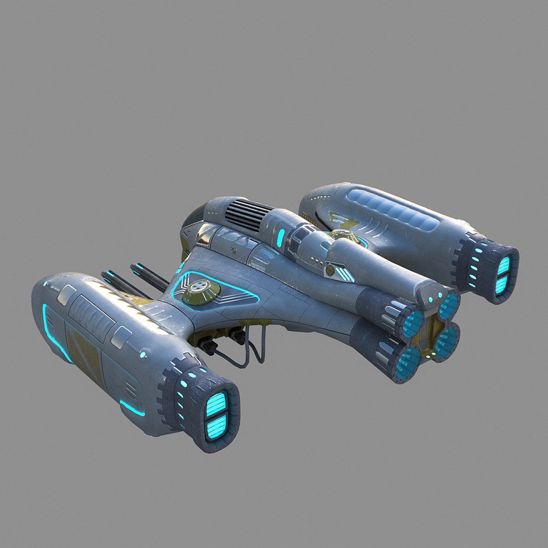 Space Ship 3d Model