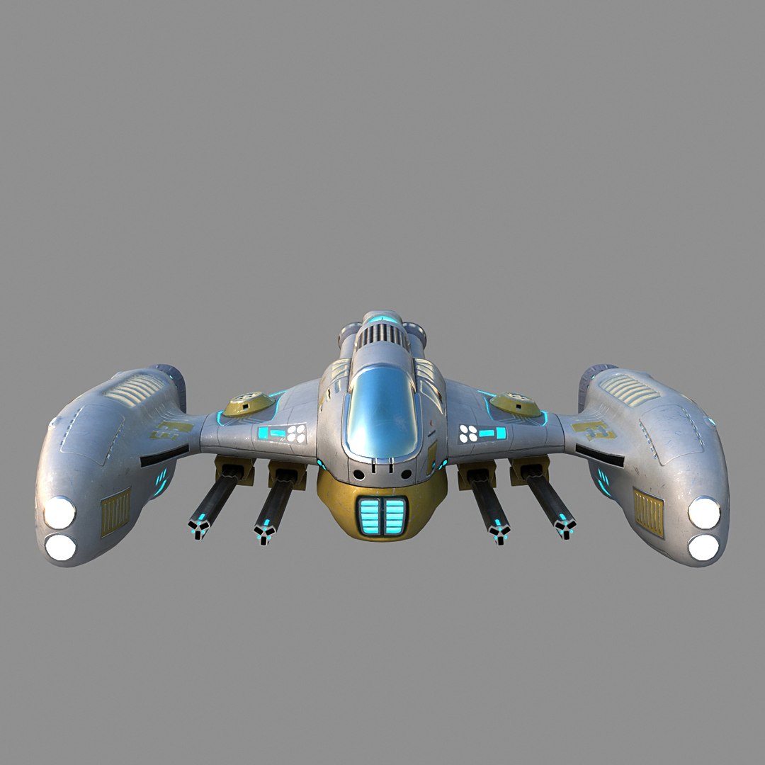Space Ship 3d Model