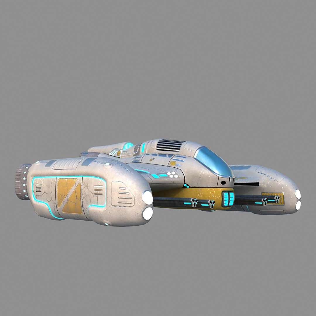Space Ship 3d Model
