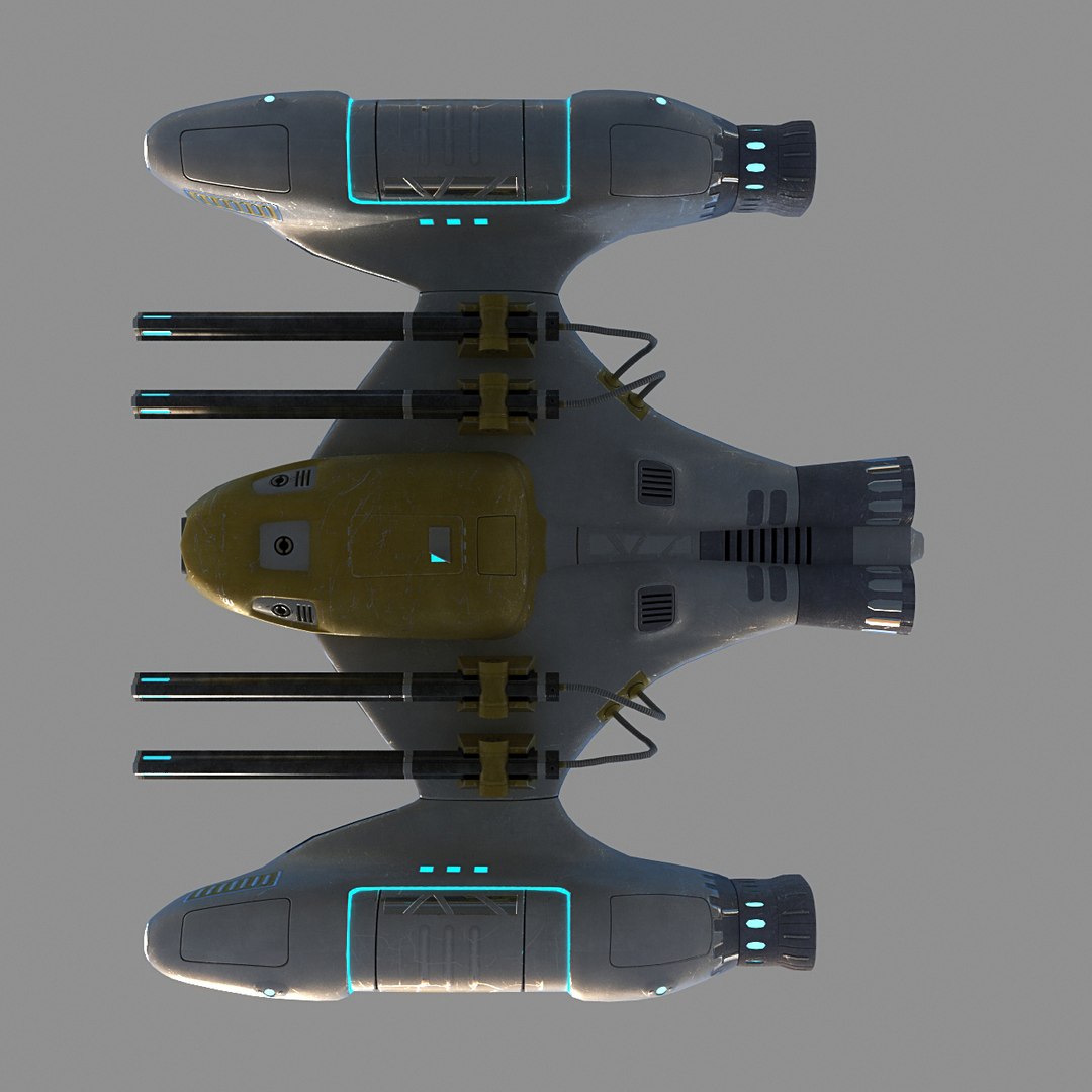 Space Ship 3d Model