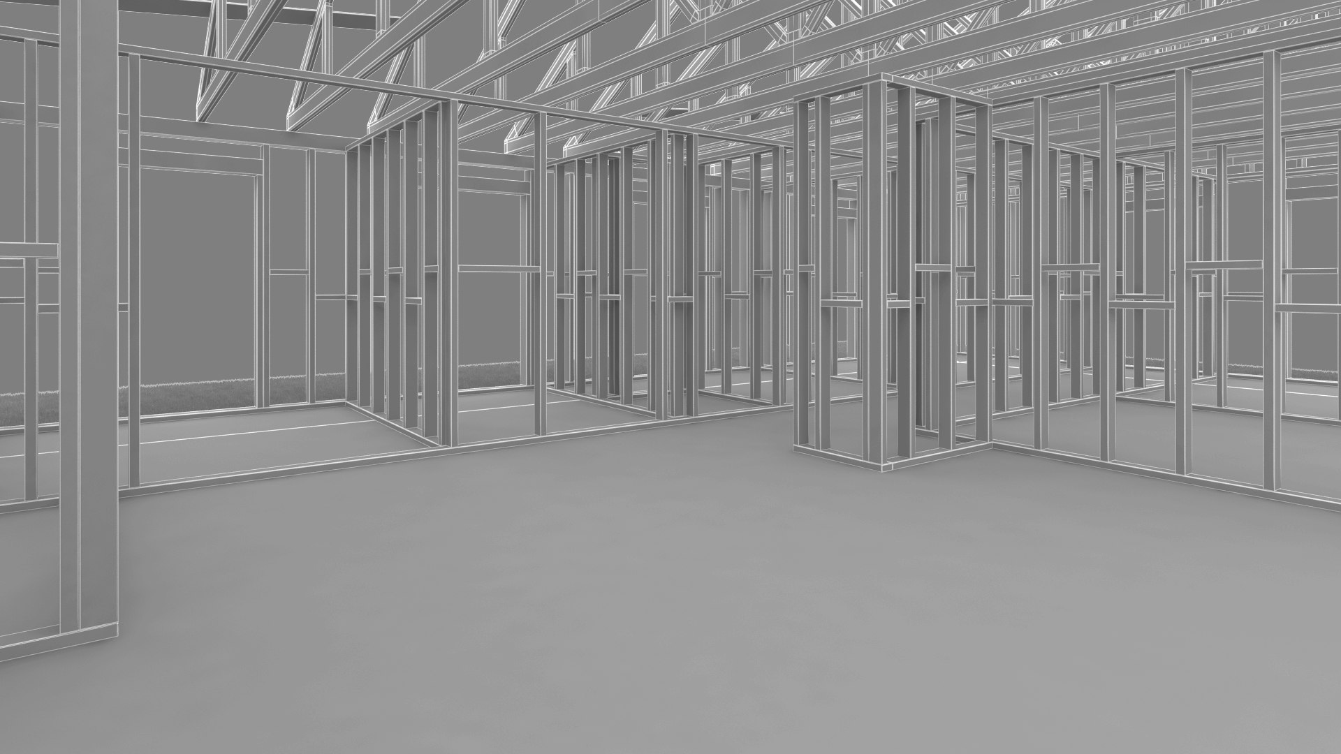 House Wooden Frame Construction 3D Model - TurboSquid 2088344