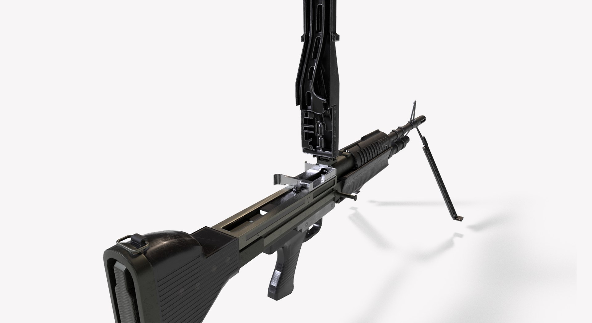 3D M60E1 Light Machinegun - TurboSquid 2069597