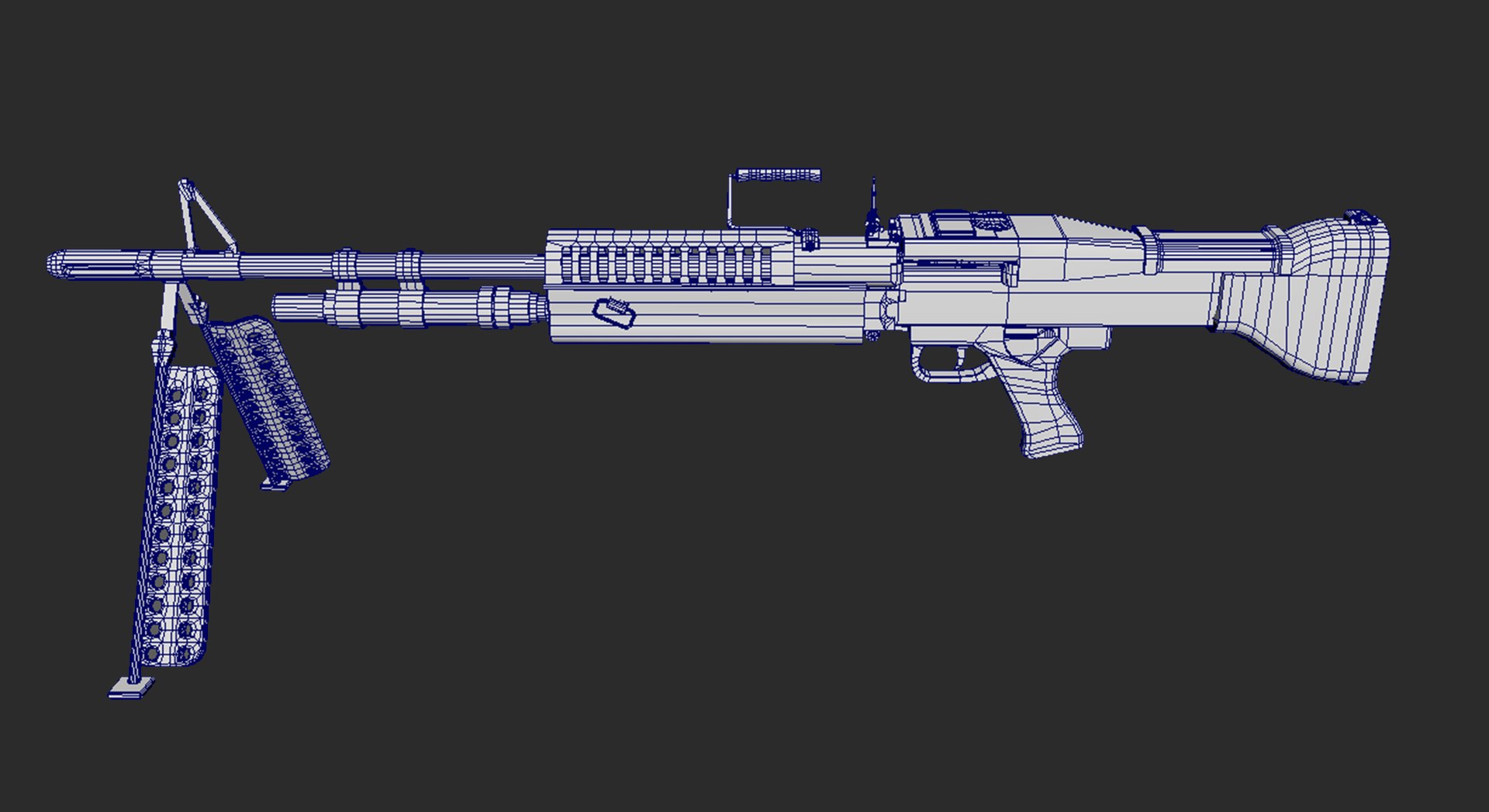 3D M60E1 Light Machinegun - TurboSquid 2069597