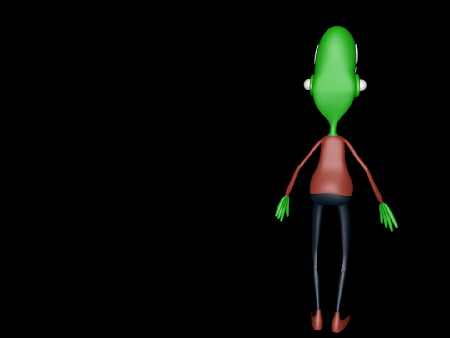 Free C4d Model Alien Human Body