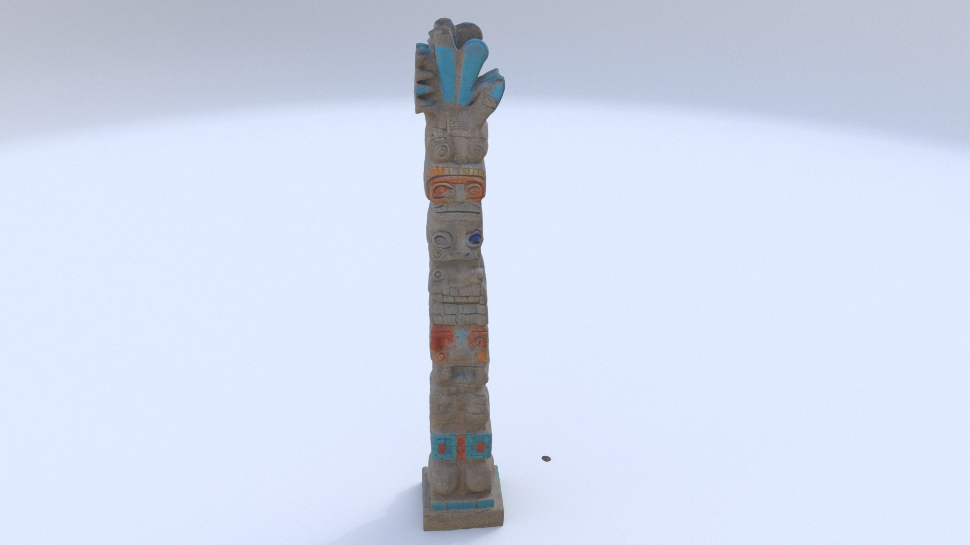 Mayan Aztec Totem5 3D - TurboSquid 2328126