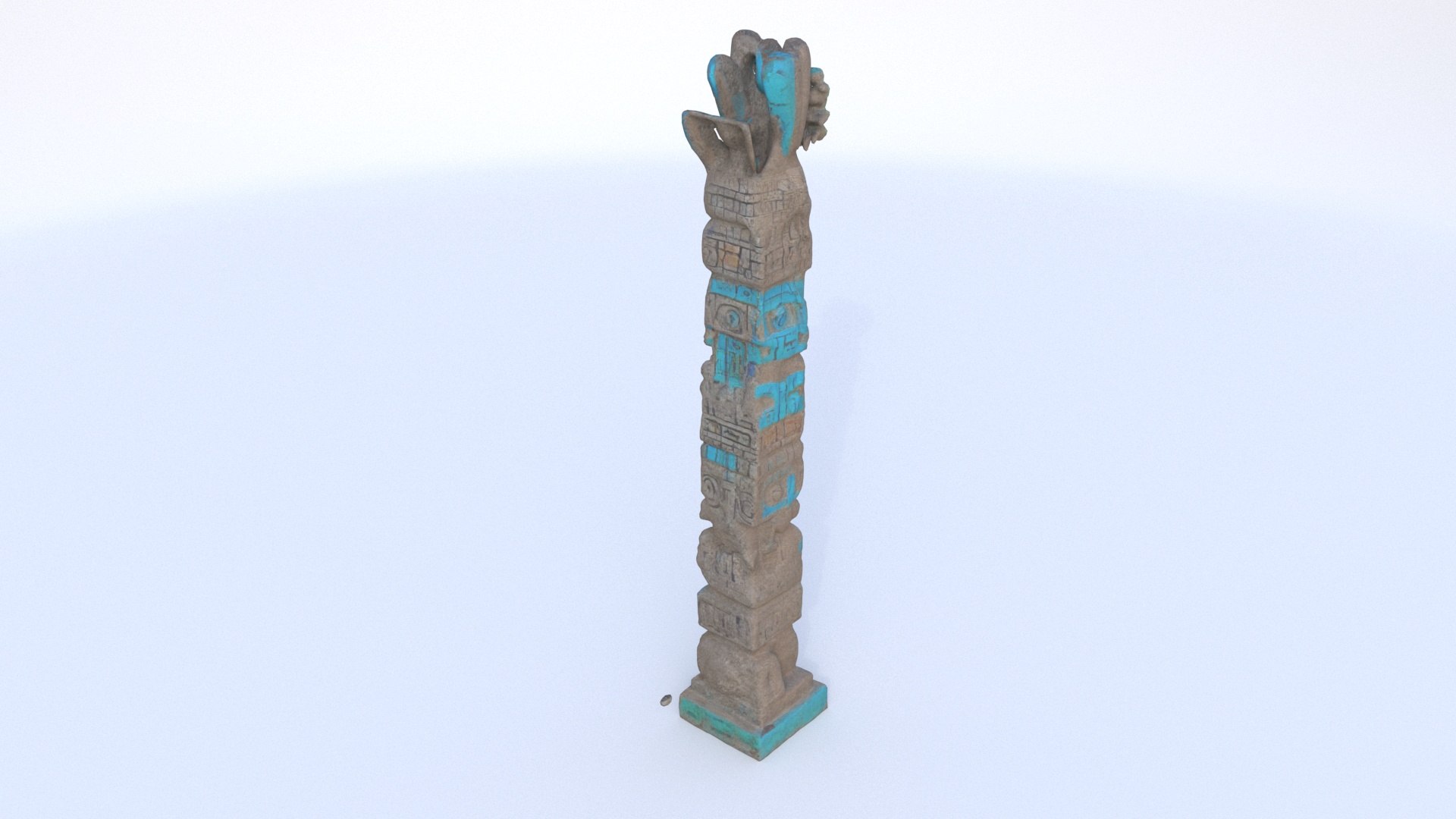 Mayan Aztec Totem5 3D - TurboSquid 2328126
