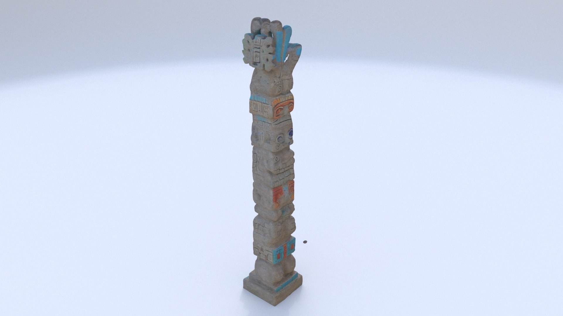 Mayan Aztec Totem5 3D - TurboSquid 2328126
